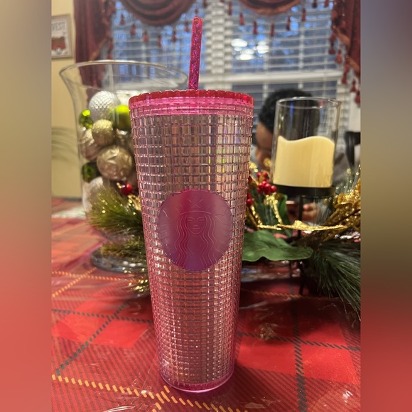 Starbucks | Dining | Nwt Pink Venti Square Studded Starbucks Cup | Poshmark